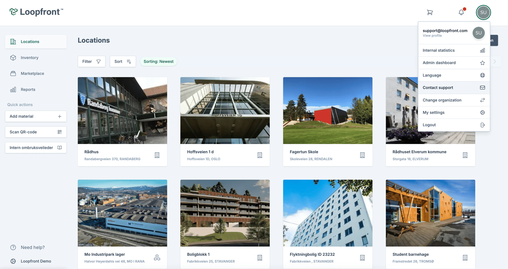 Kontakt brukerstøtte